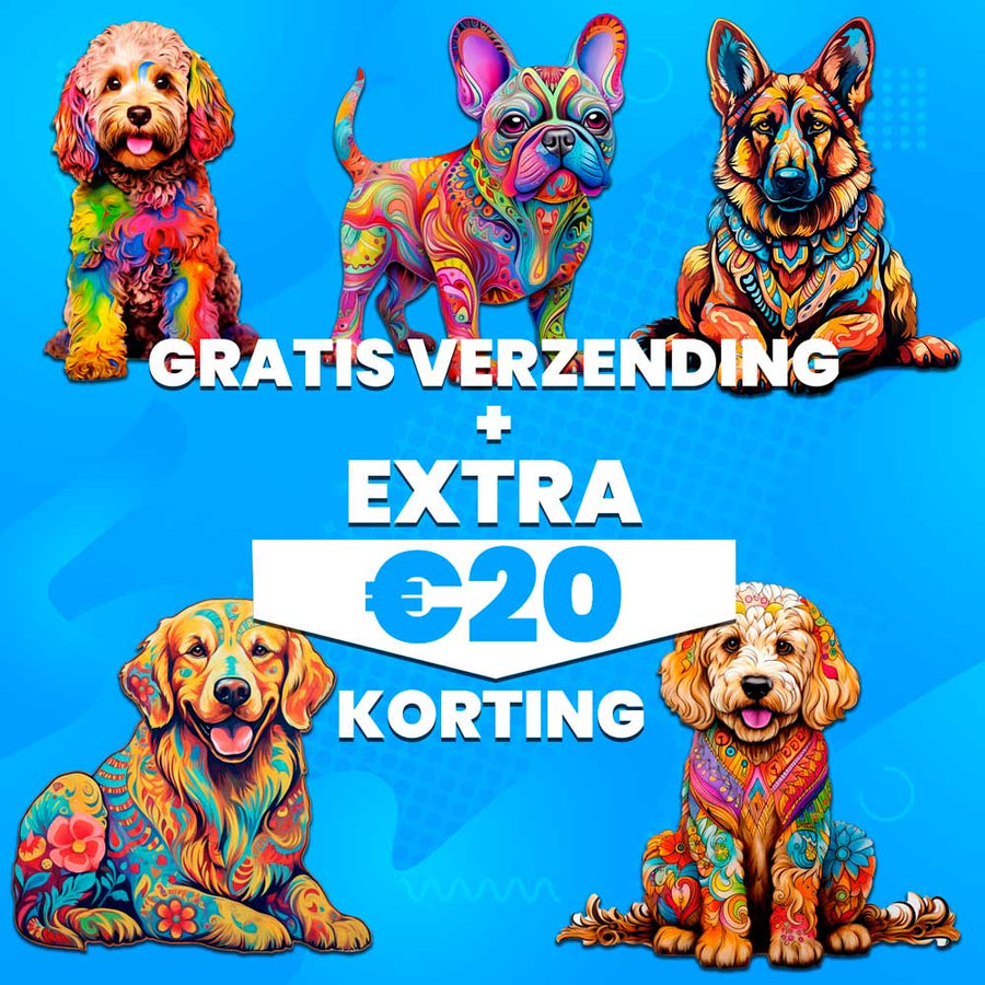 Honden - Houten Legpuzzels – Craft Hub NL
